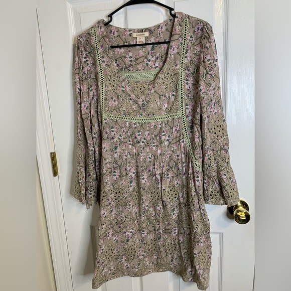 Sundance | Dresses | Sundance Delphine Floral Eyelit Tunicmini Dress ...